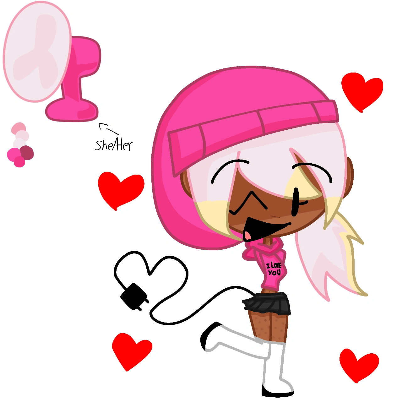 The pink fan doesn't belongs to me >:( | Fandom