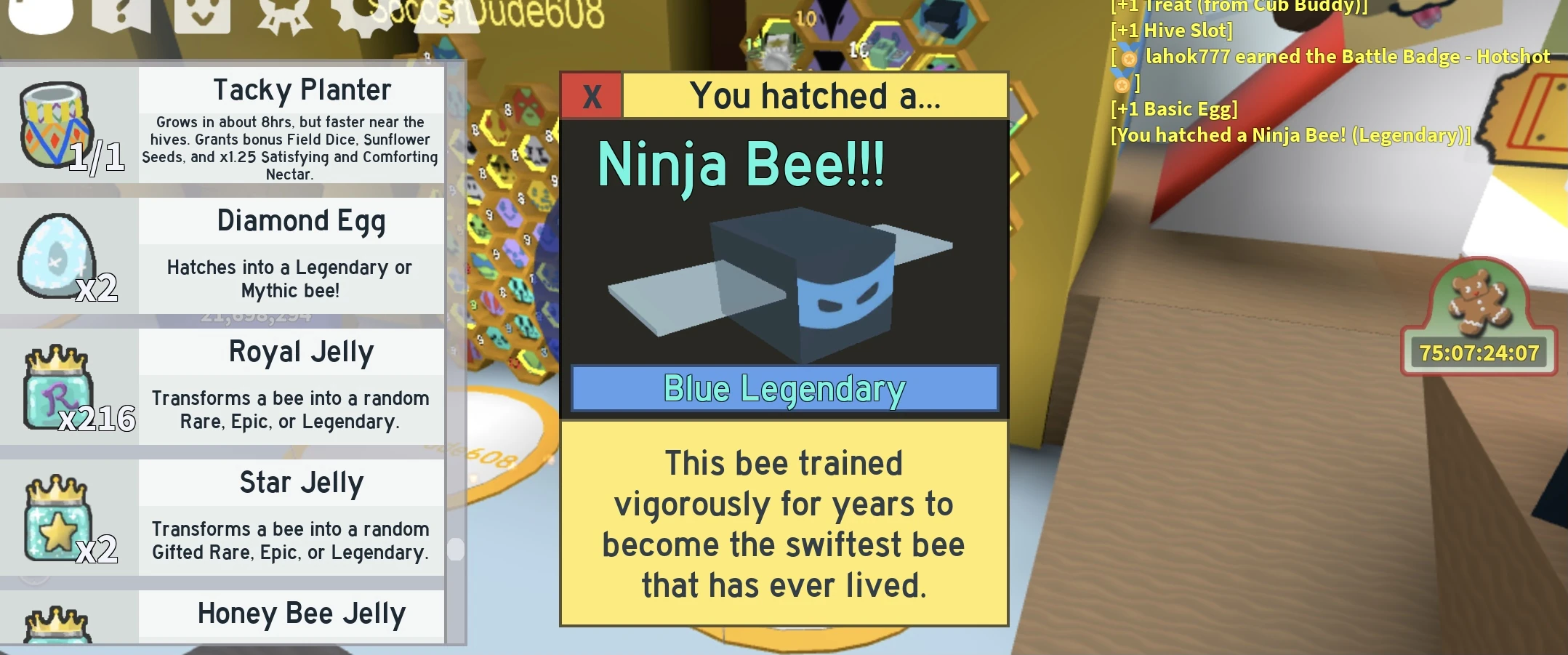 got a ninja bee from a basic egg | Fandom