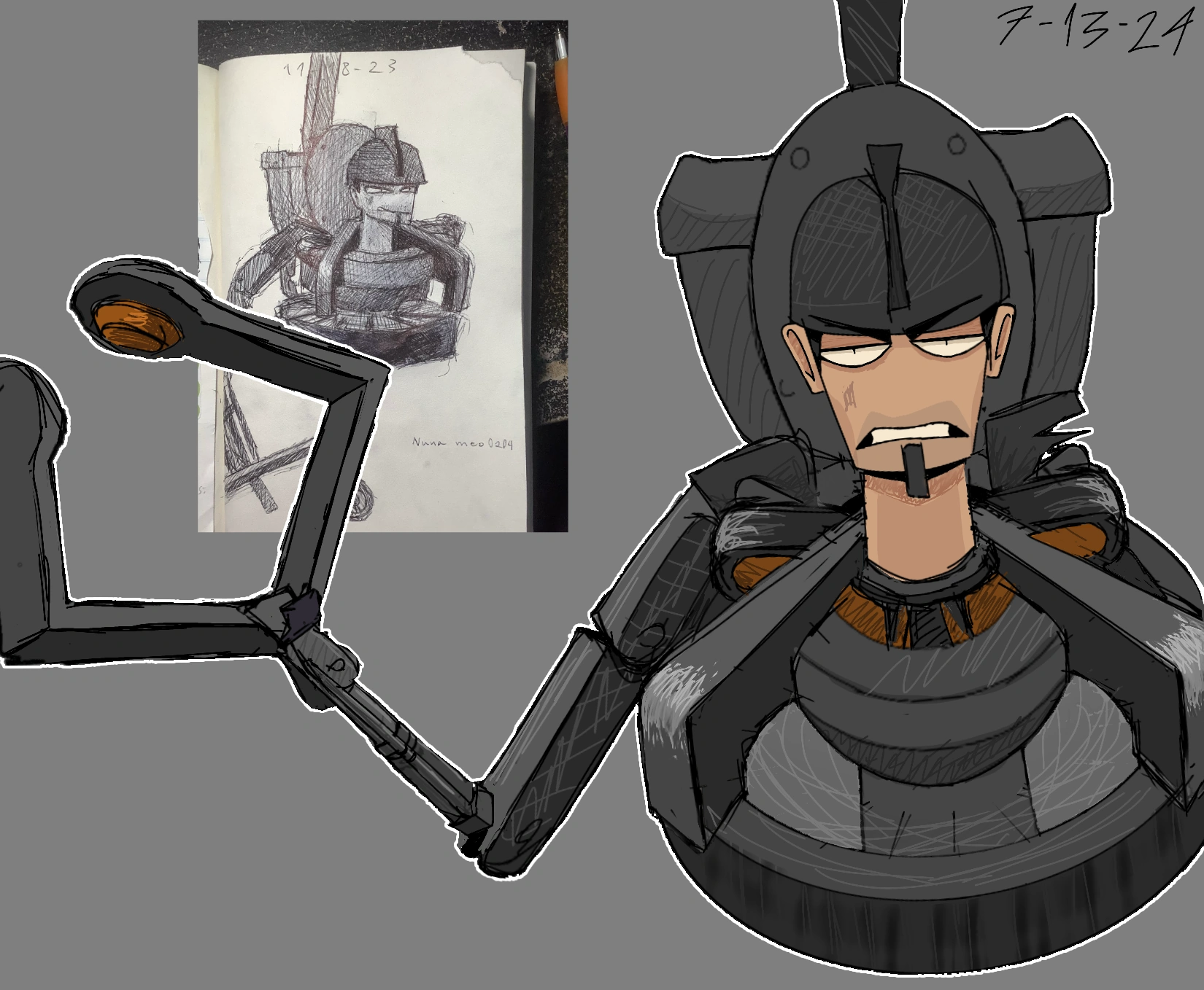 Redrew the old Detainer Astro Toilet, requested by Pencil | Fandom