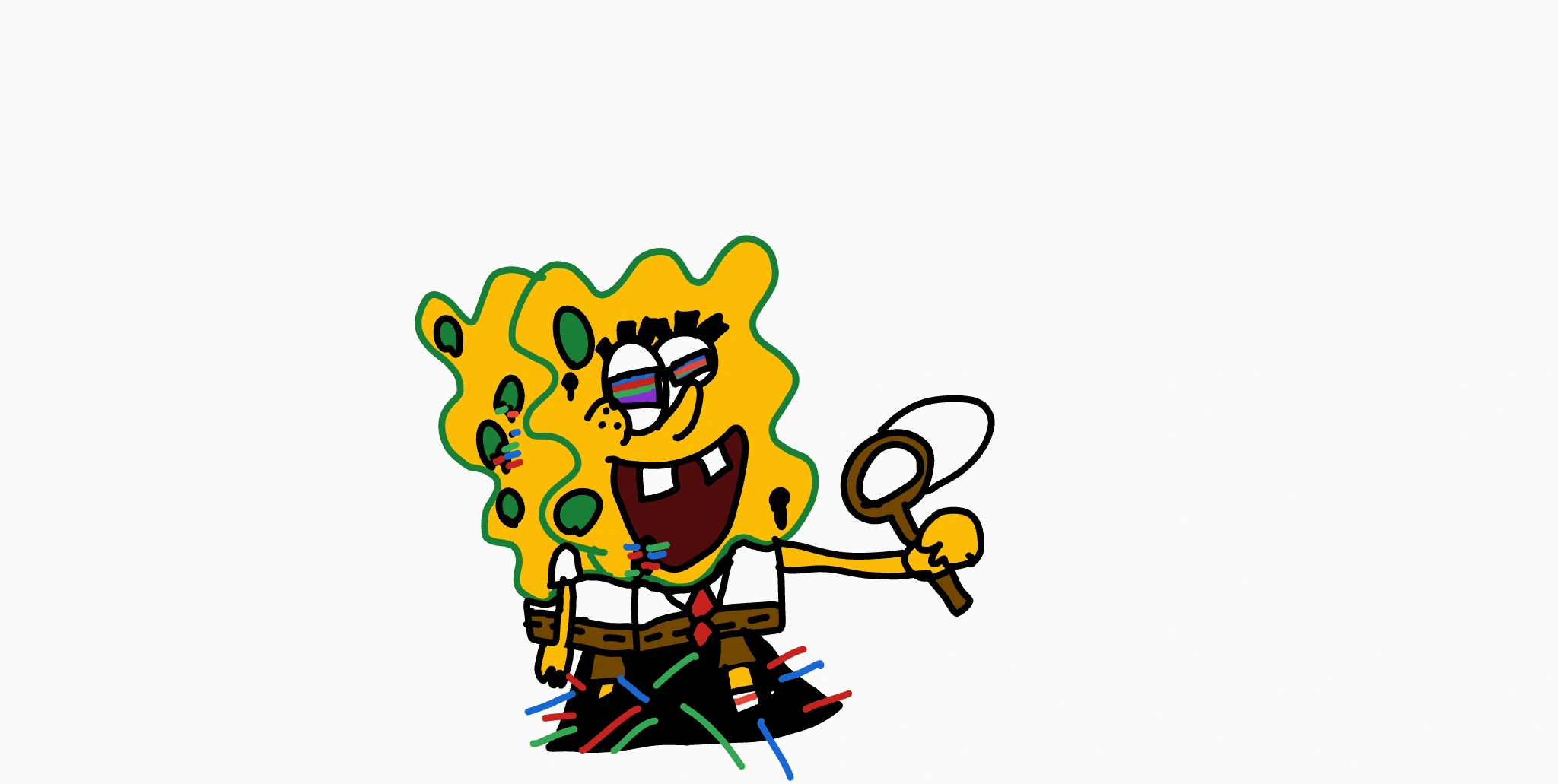 I Drew Pibby'd SpongeBob | Fandom