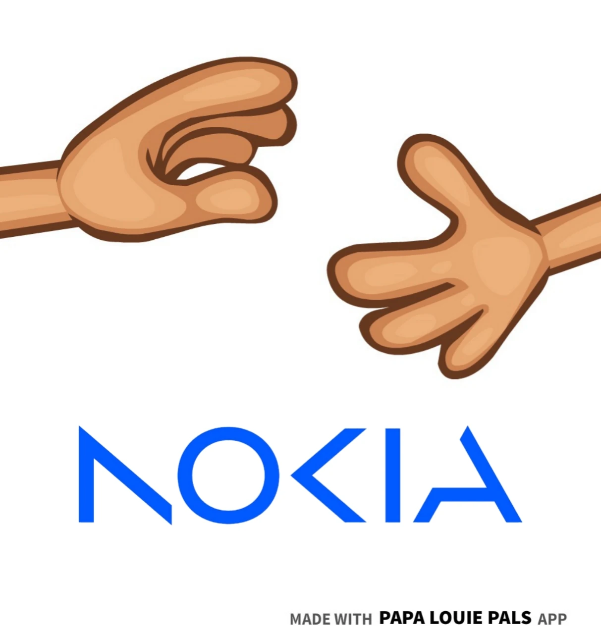 Nokia "Hands" startup screen in Papa Louie style | Fandom