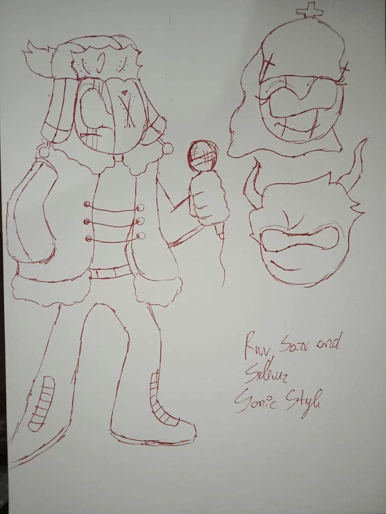 Ruv, Sarv and Sel in the Sonic style | Fandom