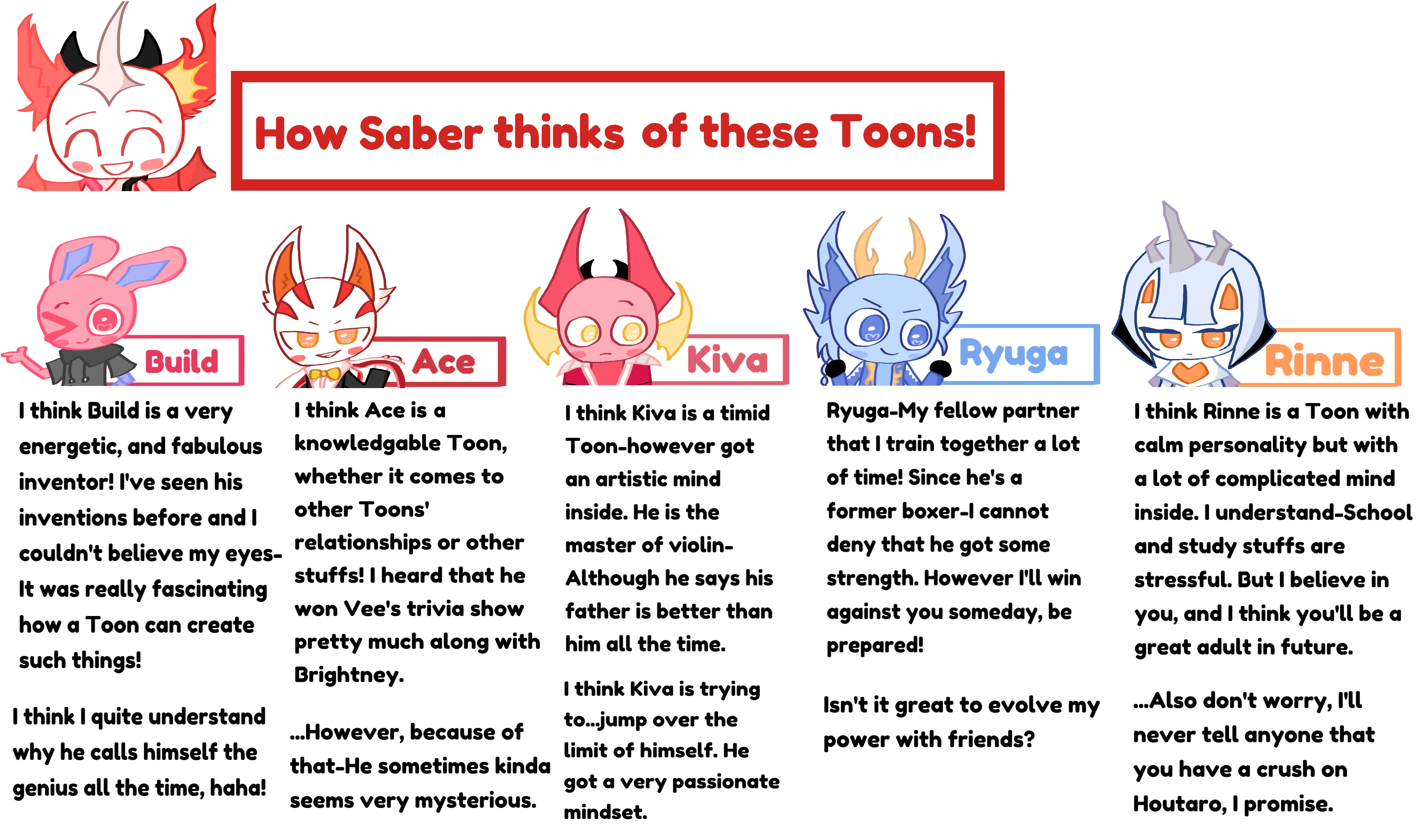 How Saber thinks of other DW x KR Toons: Part 1 | Fandom