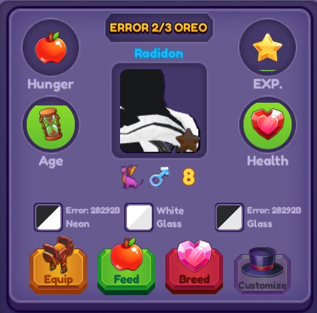 Auctioning 2/3 error rad and error tara! | Fandom