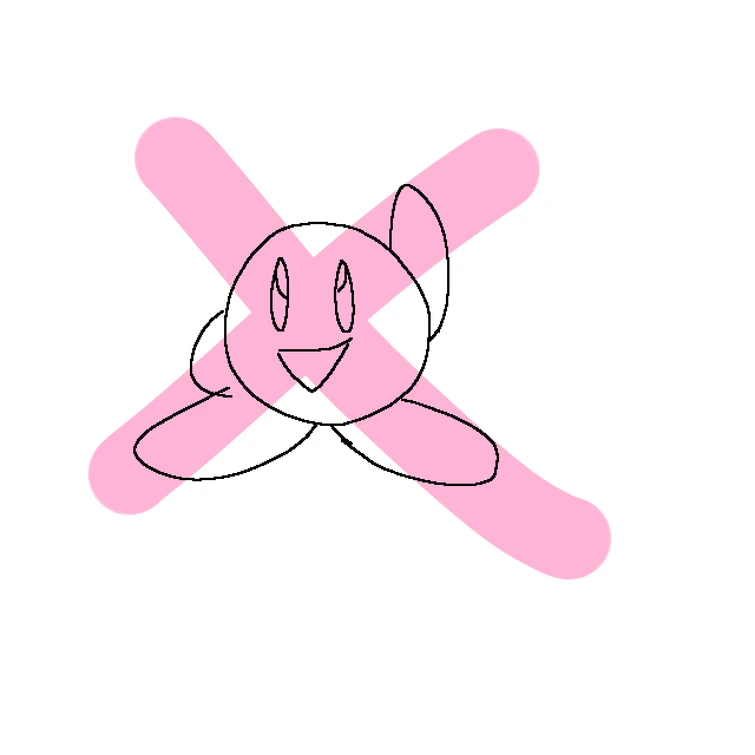 Drawing Kirby according to the NES directions | Fandom