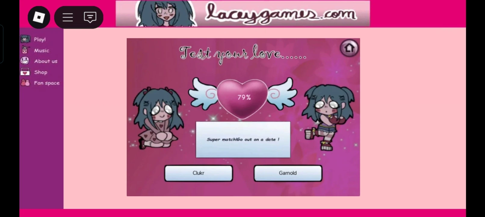 Lacey's Love Meter Clukr x Garnold | Fandom