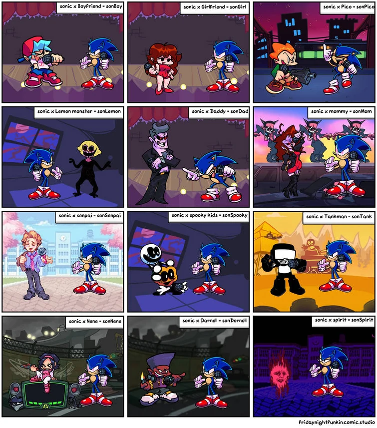 fnf sonic ships Friday night funkin Original Game and Friday night ...