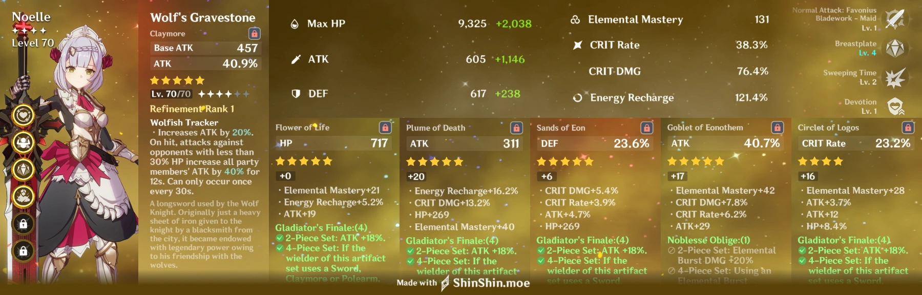 Anyone know how to build noelle?? (specifically as a main DPS) | Fandom