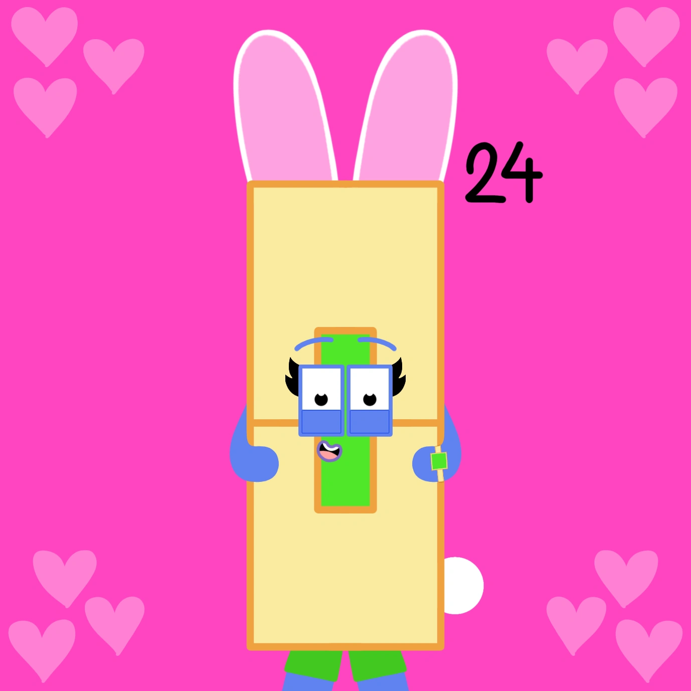 Numberblock 24 as the bunny! | Fandom