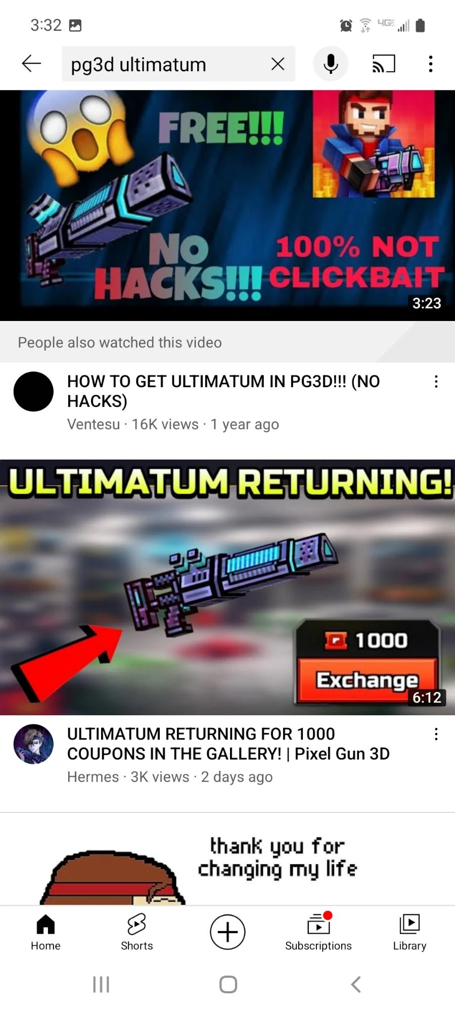 Ugh. Can't search up "ultimatum" without finding clowns like these two ...