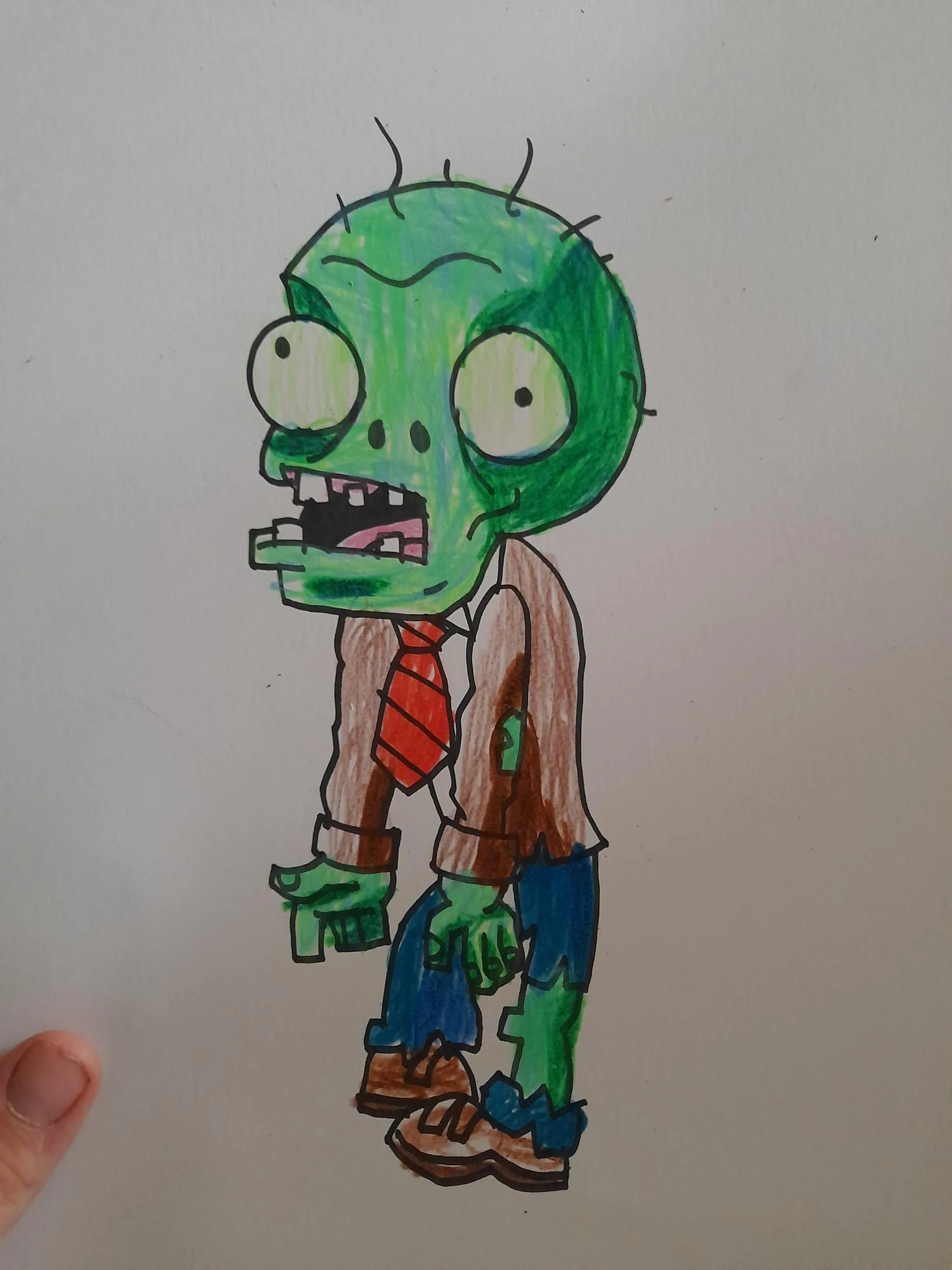 My drawing of a zombie | Fandom