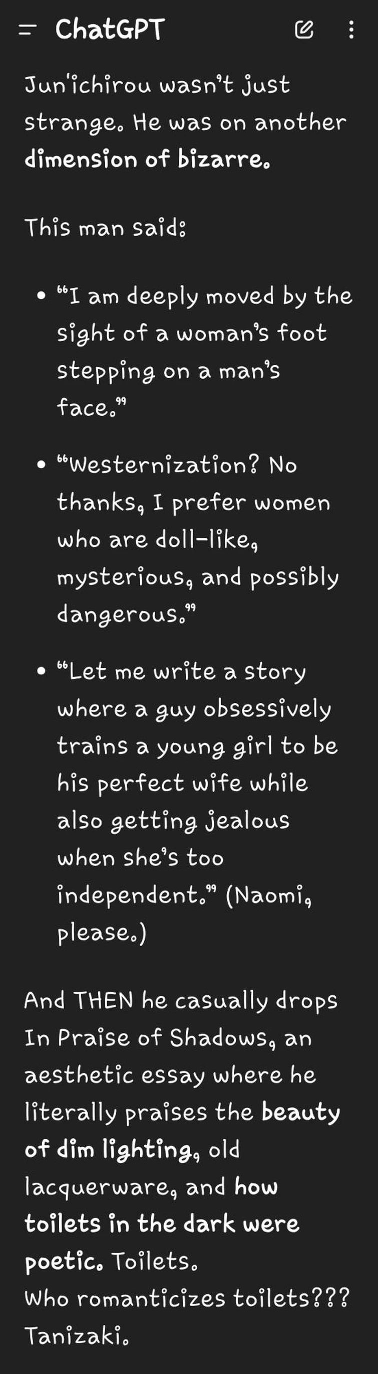 I was talking to ChwtGPT about the irl BSD authors... They were really ...