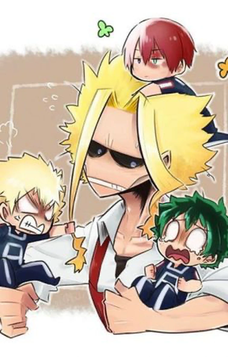 All might being a true dad (not my art btw) | Fandom