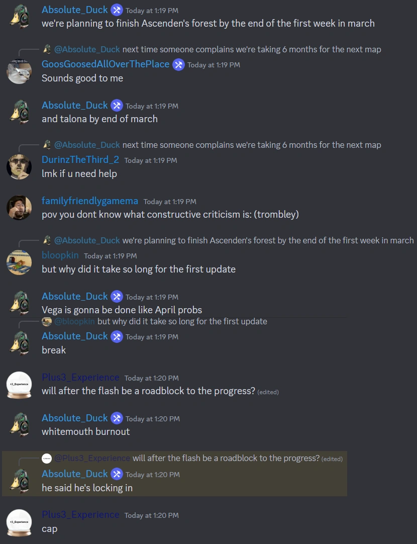 Info from the discord | Fandom