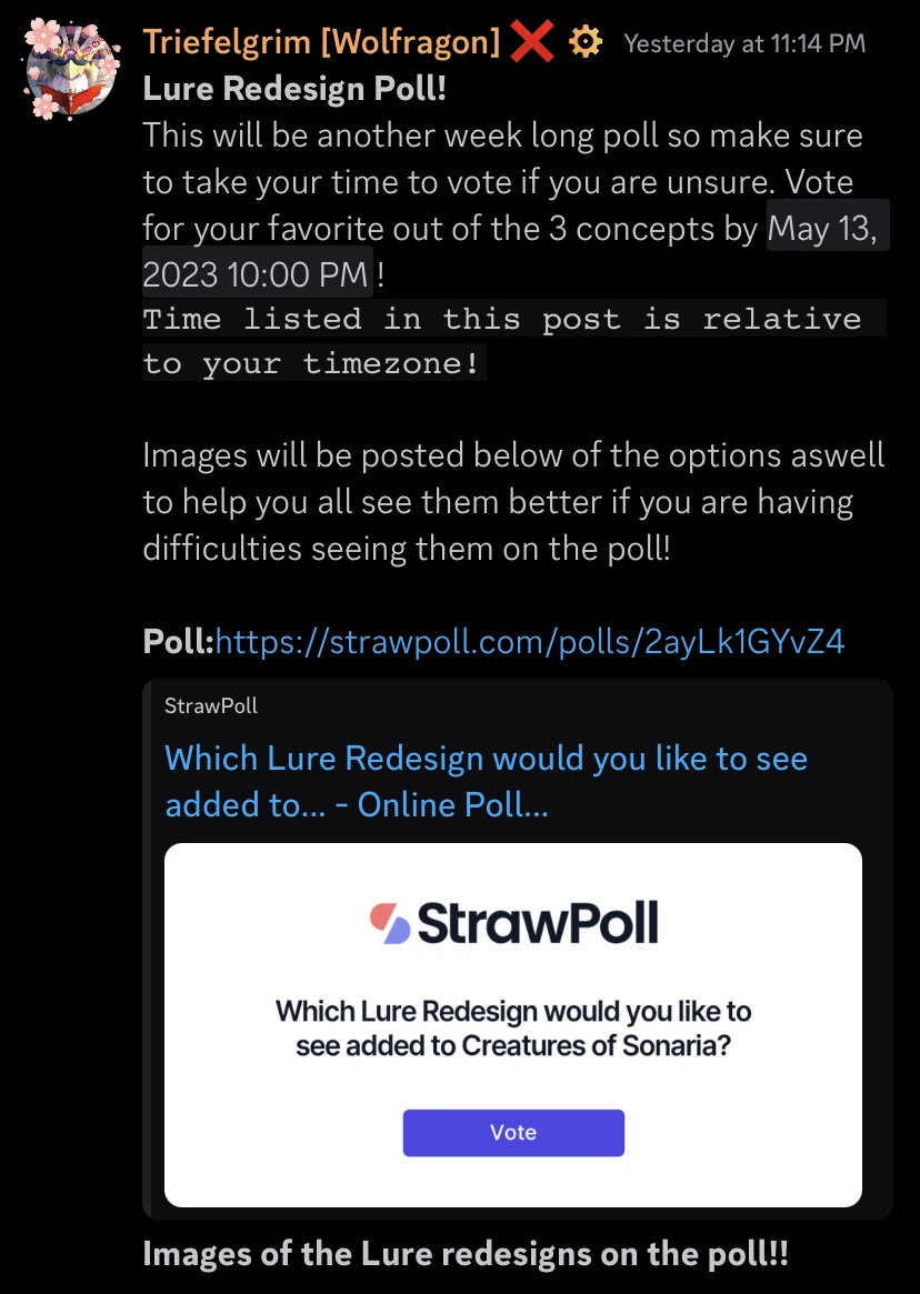 Lure redesign poll | Fandom