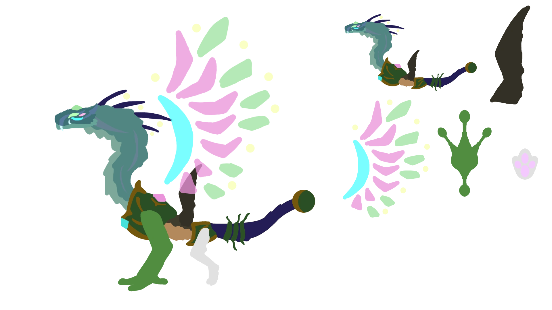 designs for some creatures based off of my interests(names and ...