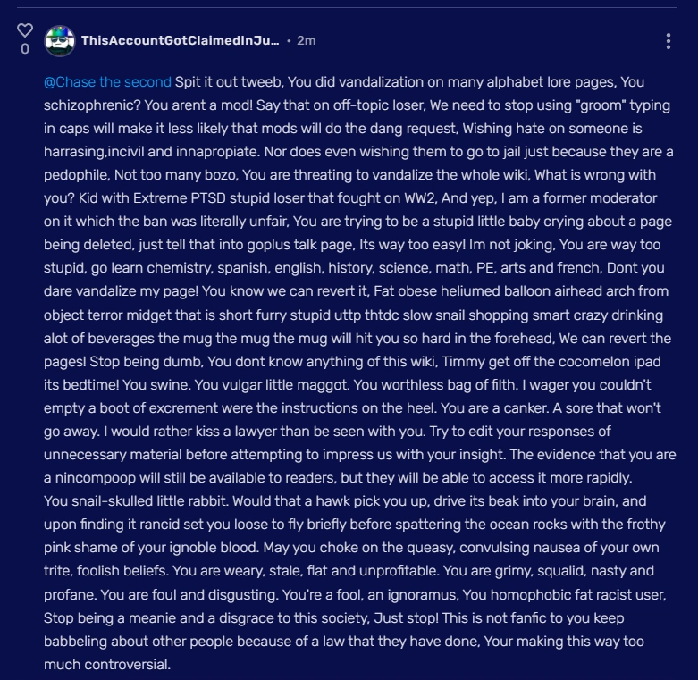 the insult ever | Fandom