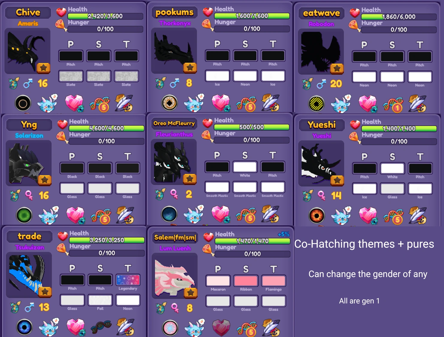 Co hatching themes and pures | Fandom