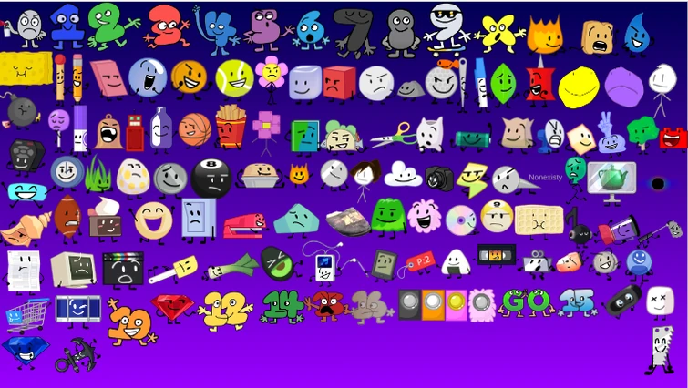 Added Anchor and (obviously) Saw on My Mega BFDI poster | Fandom