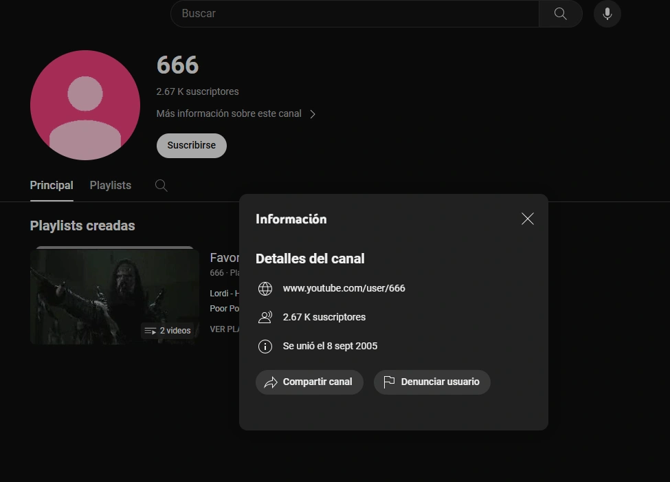 El canal 666 en Youtube nuevamente aparecio | Fandom