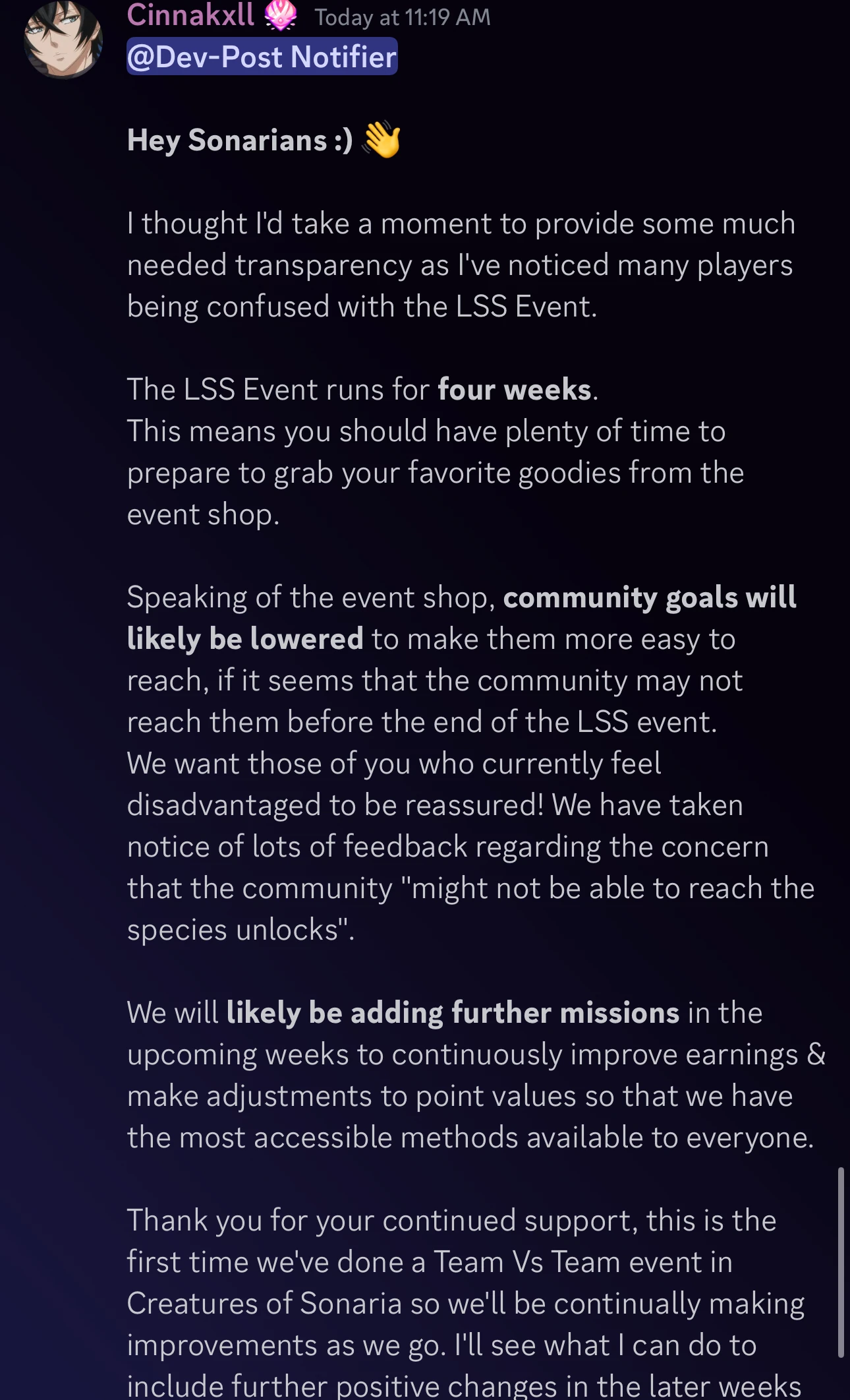 goals will likely be lowered soon for LSS | Fandom