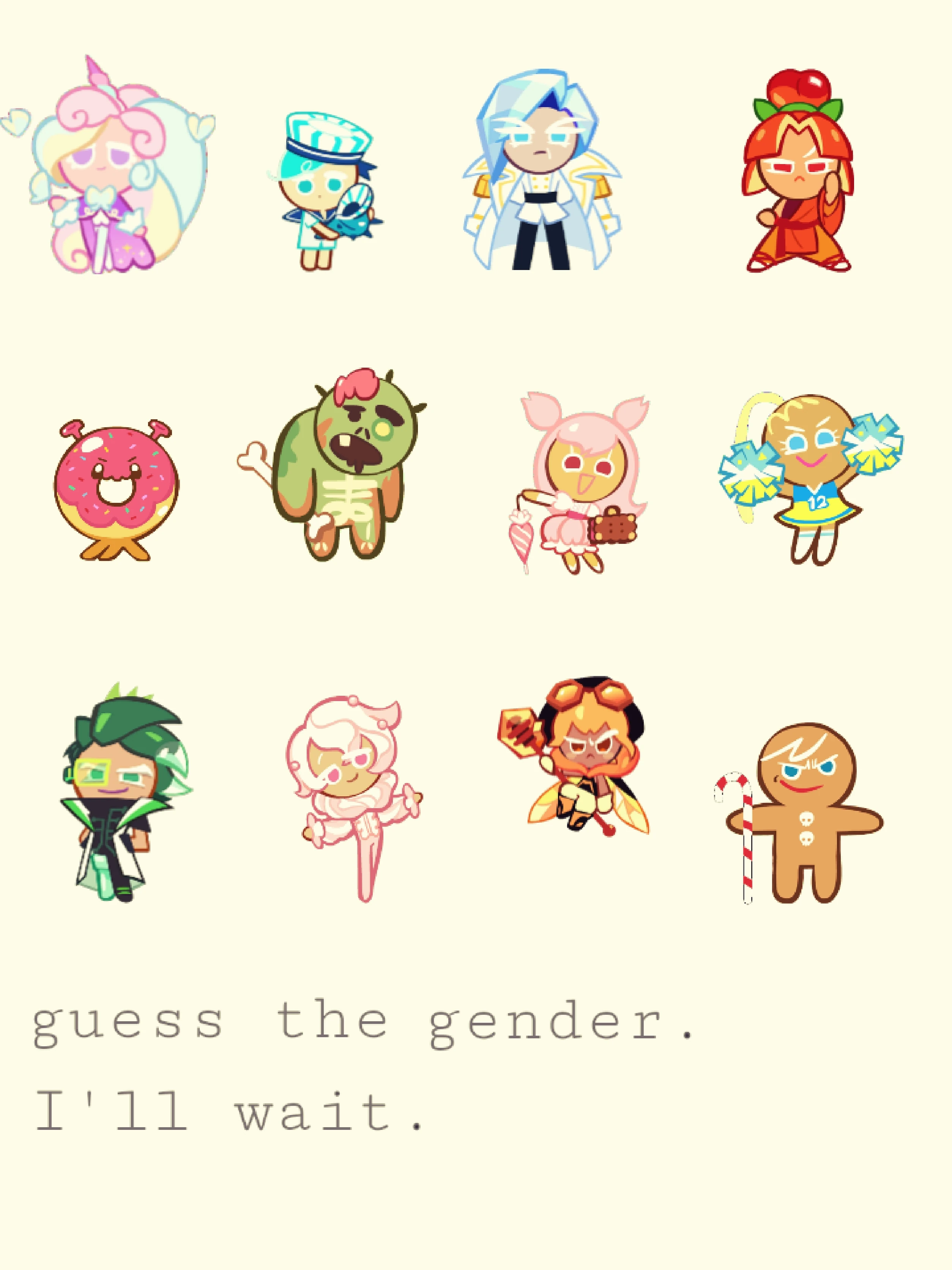 To all you Kingdom exclusive players: guess the genders of the ...