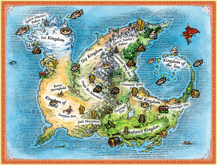 I made a resource map for Pyrrhia | Fandom