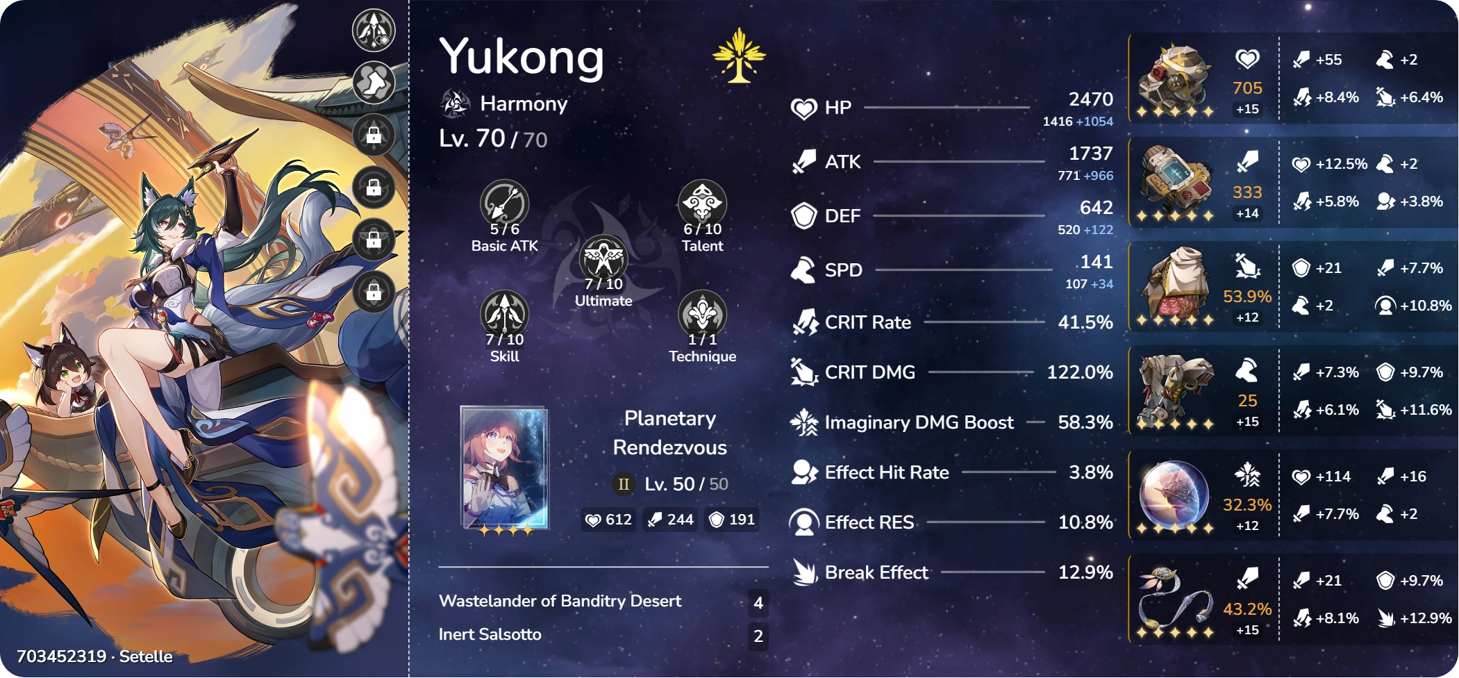 Yukong build. ( Updated! ) | Fandom