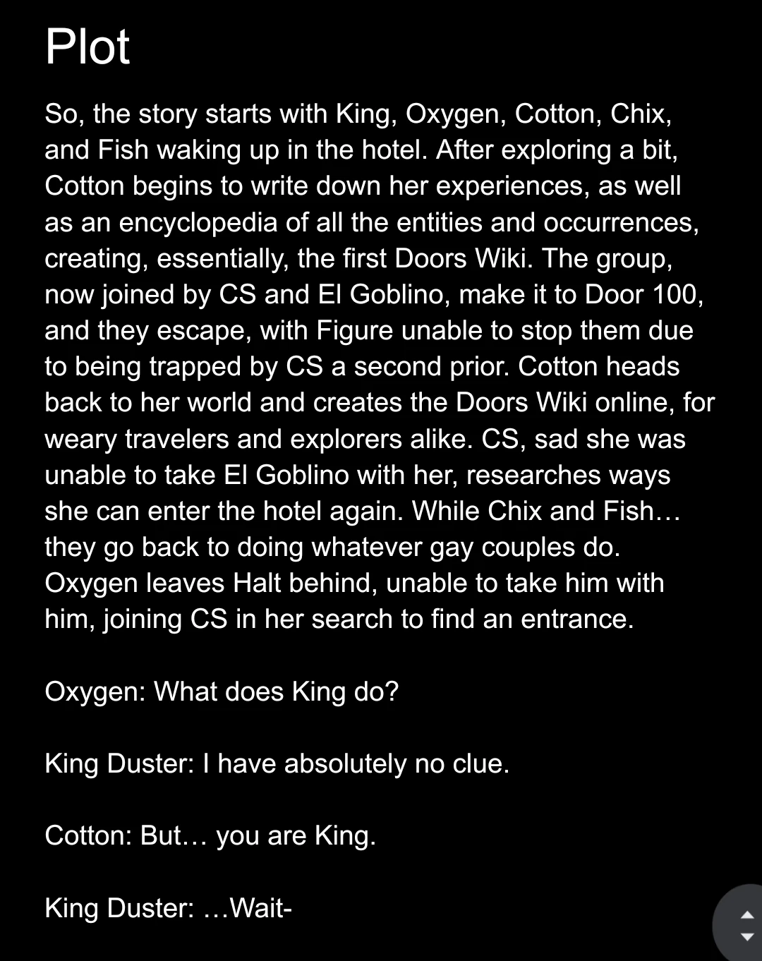 Plot for Doors Wiki Lore :) | Fandom