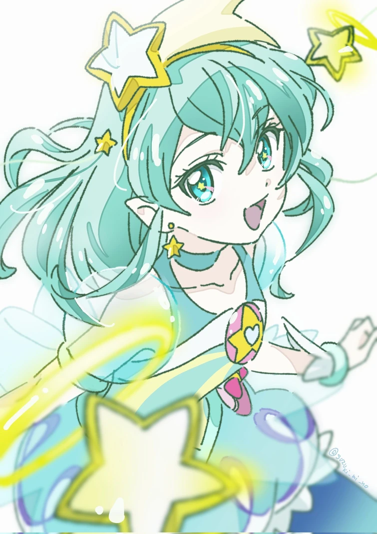 Cure Milky: drawn by Miho SUGIMOTO, official character designer of Kimi ...