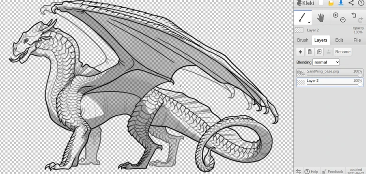 Quick Tutorial - How to Color a Base in Kleki | Fandom