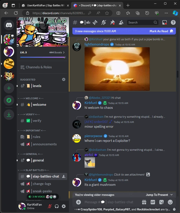 A normal discord chat (don't ask why I'm on the discord) | Fandom
