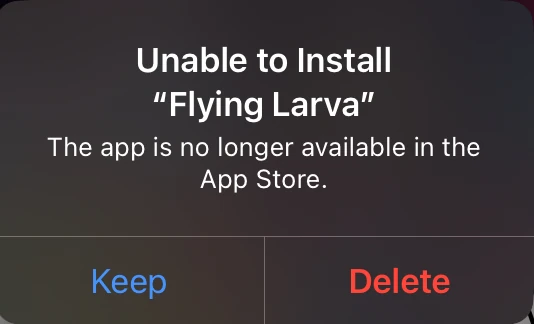 Flying Larva's true discontinuation. | Fandom