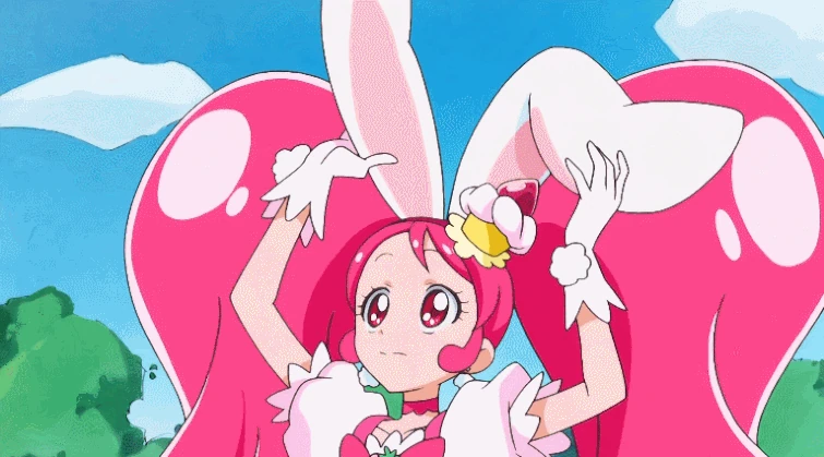 A pet rabbit named Daifuku appears in Wonderful Precure. So let me ...