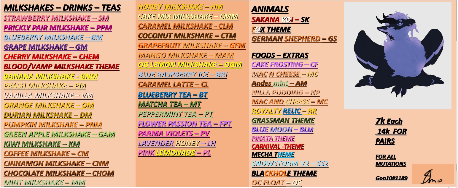 Looking for Milkshake themed Sauriums/Raptors | Fandom