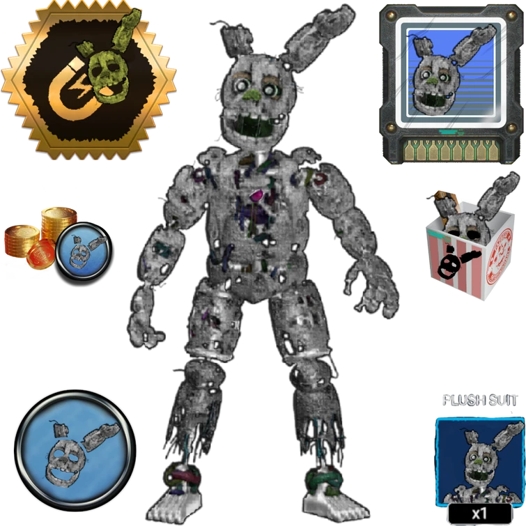Pomysł na nowy skin do fnaf ar: white chocolate springtrap | Fandom