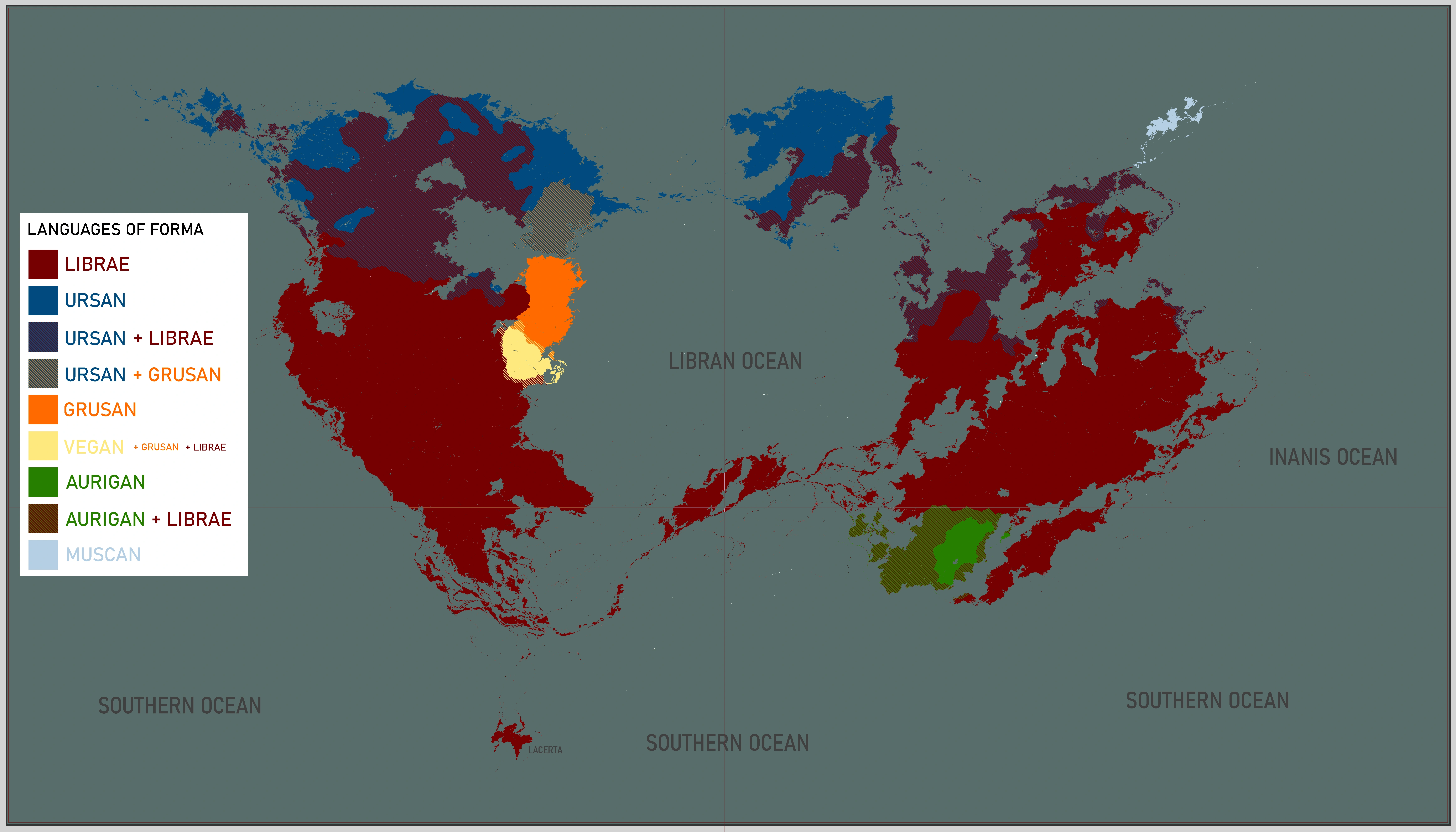 New Language map of Forma | Fandom
