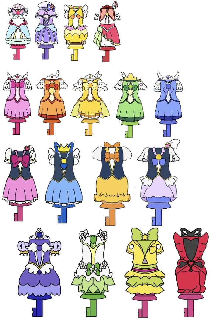 PreCure Outfits as Dress Up Keys | Fandom