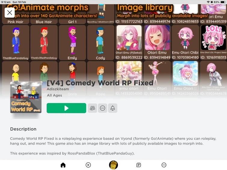 Comedy World Roblox Game | Fandom
