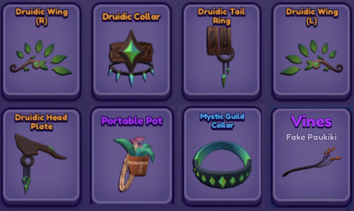 LF ACCESSORIES: [ DRUID SET, COLLARS, AND SADDLES ] | Fandom