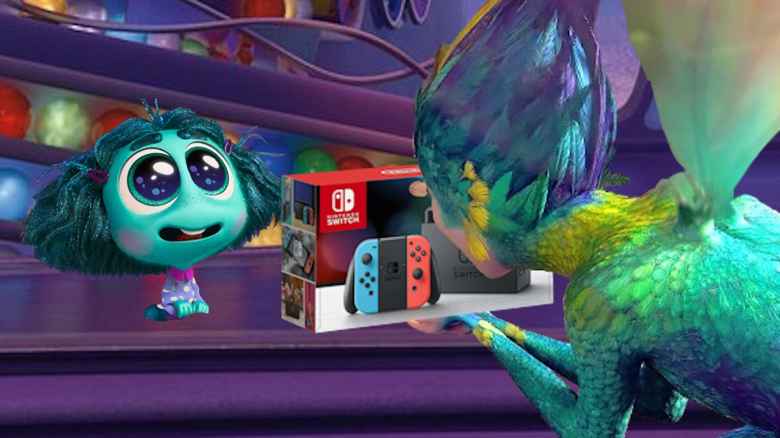 Tooth giving Envy a Nintendo Switch | Fandom