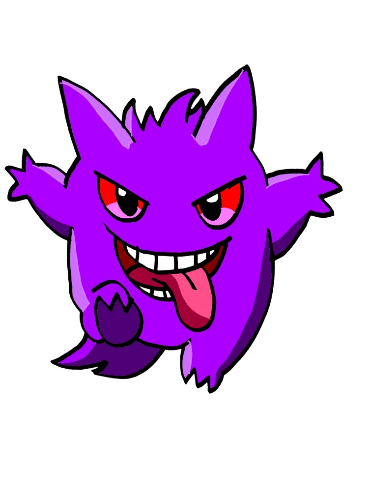 My drawing of Gengar | Fandom