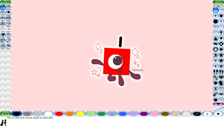 one in tux paint what will she do | Fandom