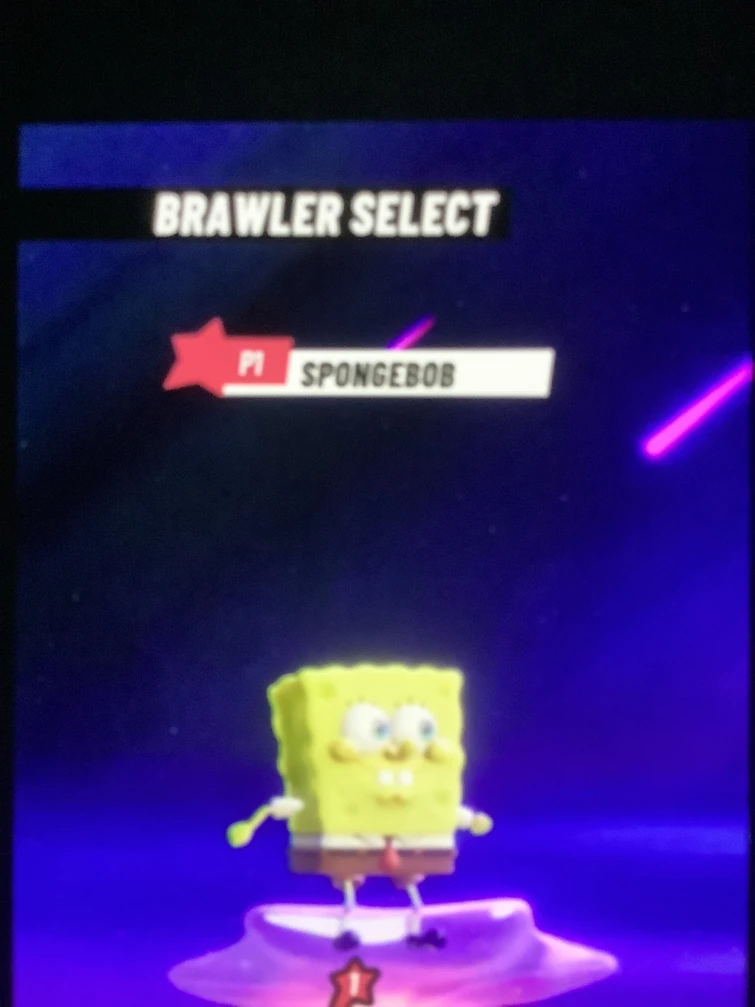 SpongeBob in a Nickelodeon all star brawl 2 brawler select screen | Fandom