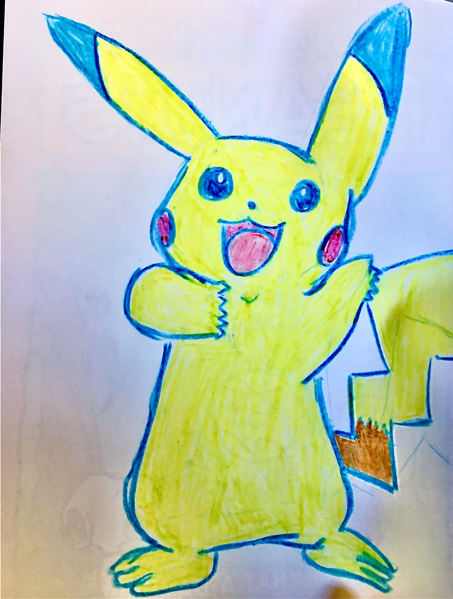 I drew a Pikachu. | Fandom
