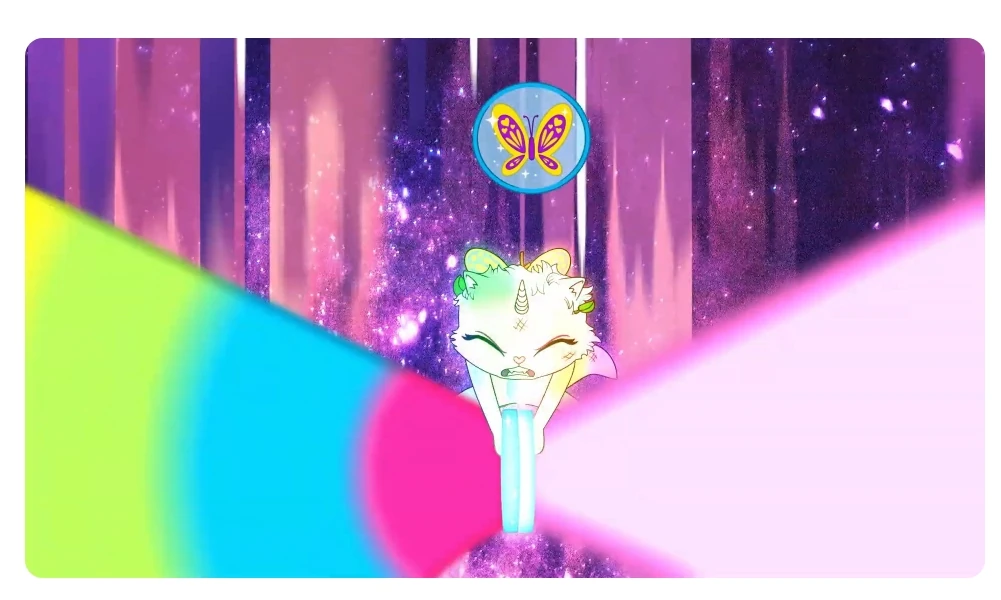 felicity combining rainbow and unicorn power | Fandom