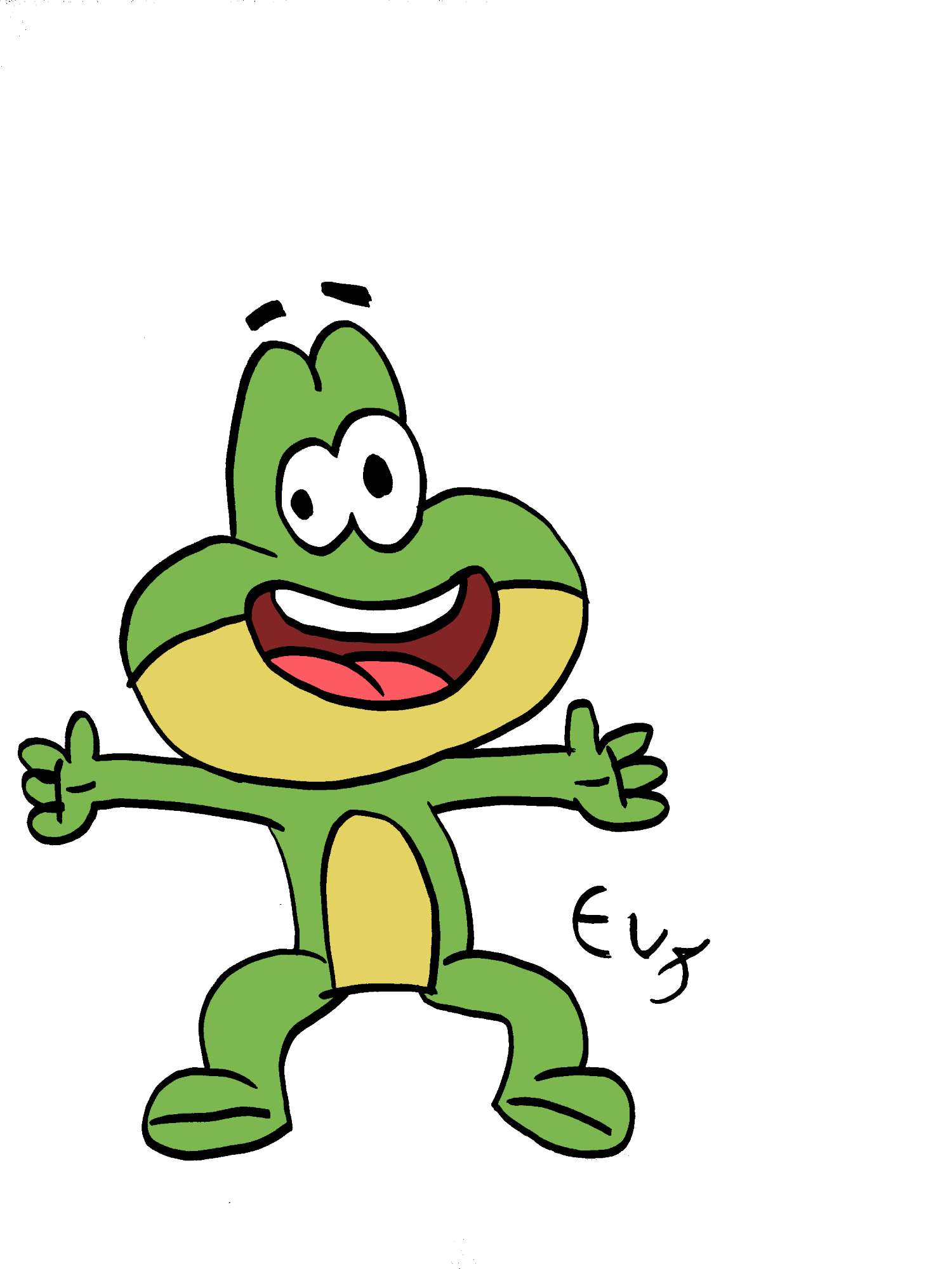 My drawing of Kaeloo the frog | Fandom