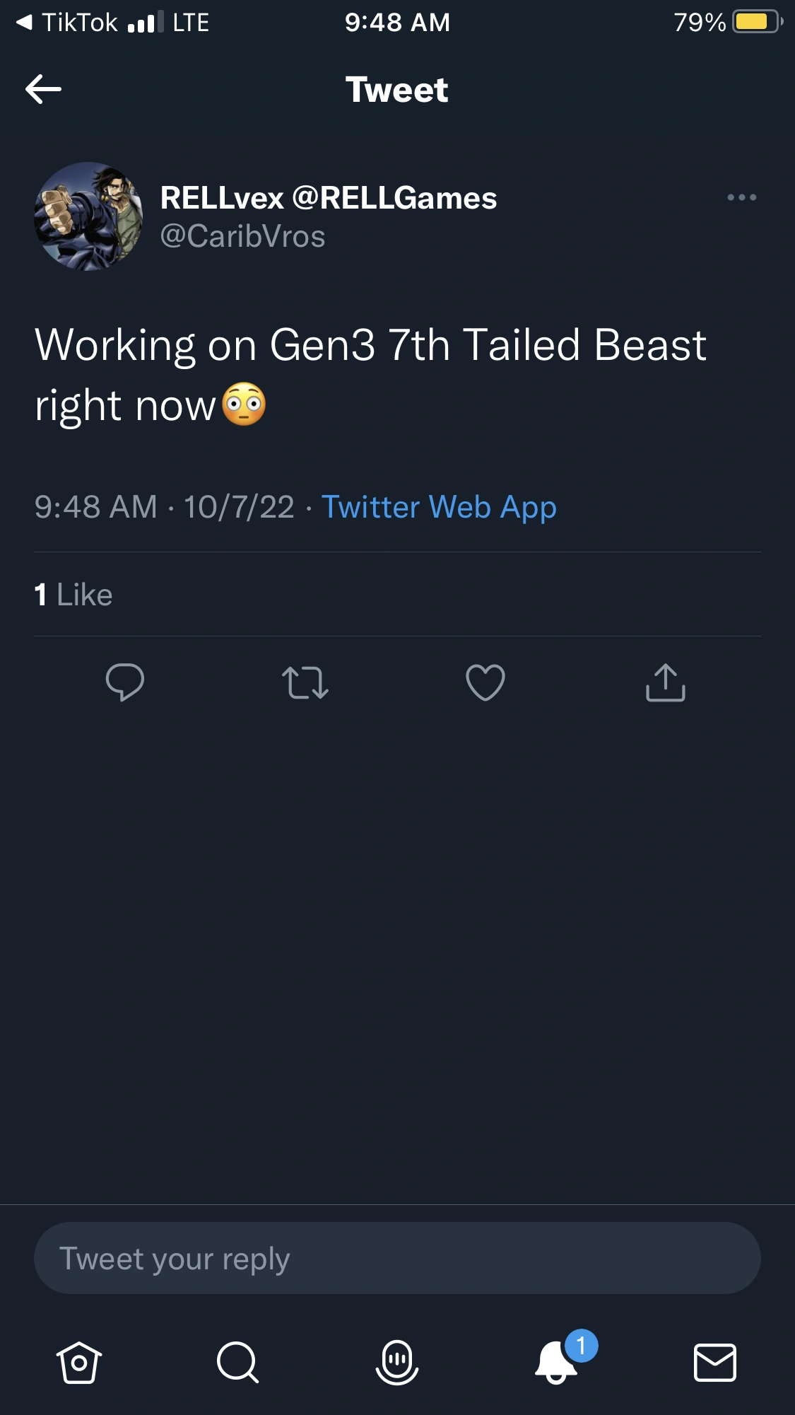 Rell working on 7 tails | Fandom