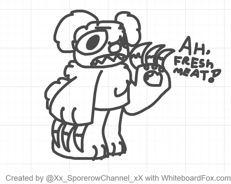 bear alpha sketches i drew in whiteboard ! | Fandom