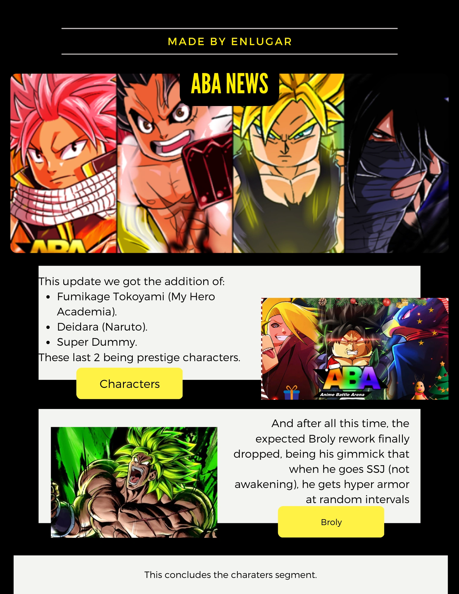 [ABA News] Characters & Balance Changes | Fandom